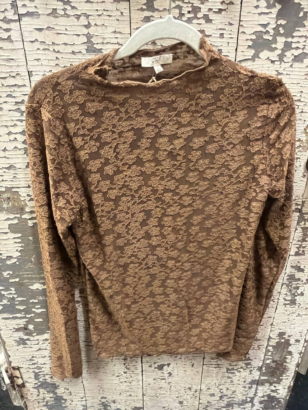 Lace Burnout Fitted Top – Vintage Meets Boho at The Ole Mill