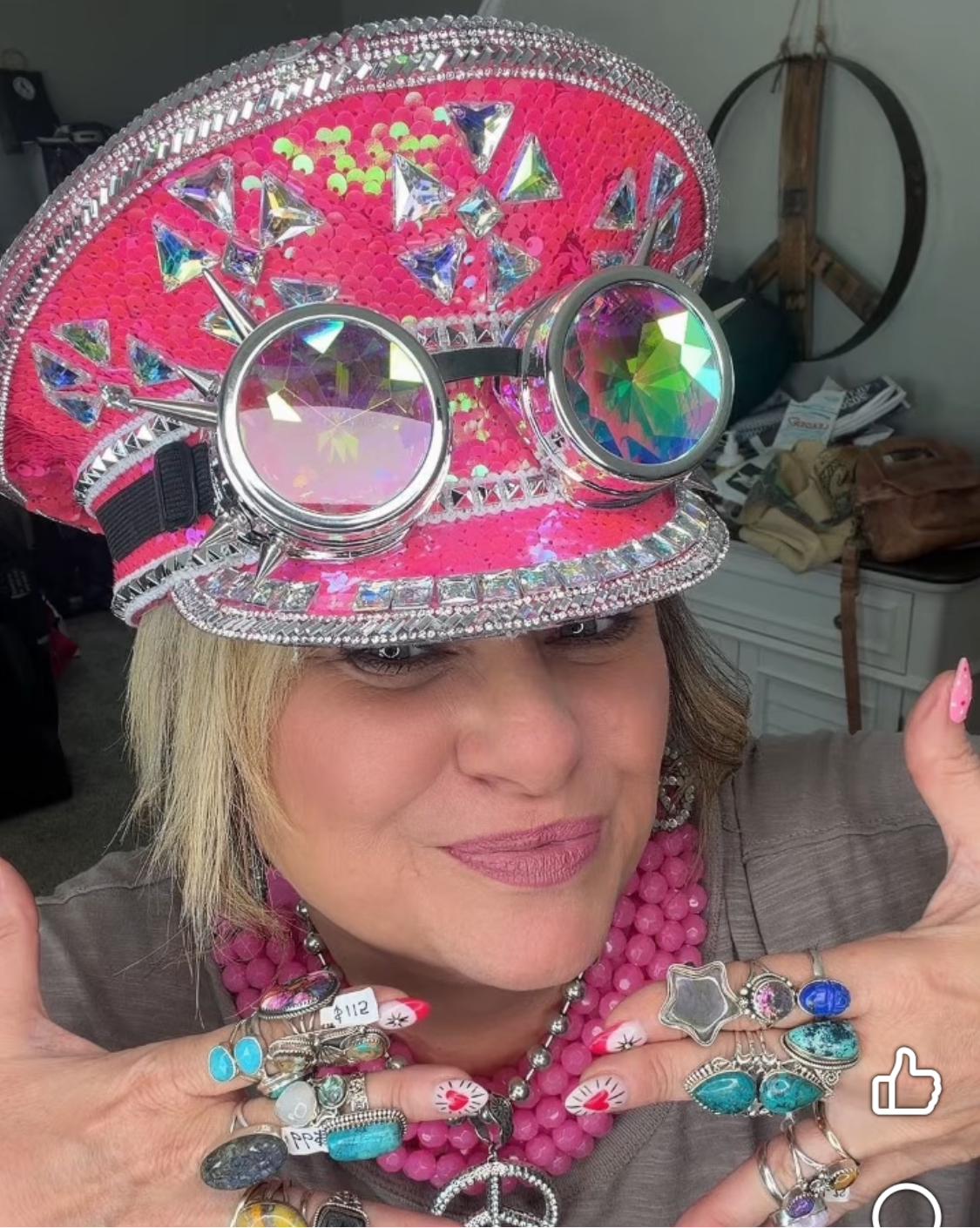 Pink Steampunk Captain Hat – Vintage Meets Boho at The Ole Mill