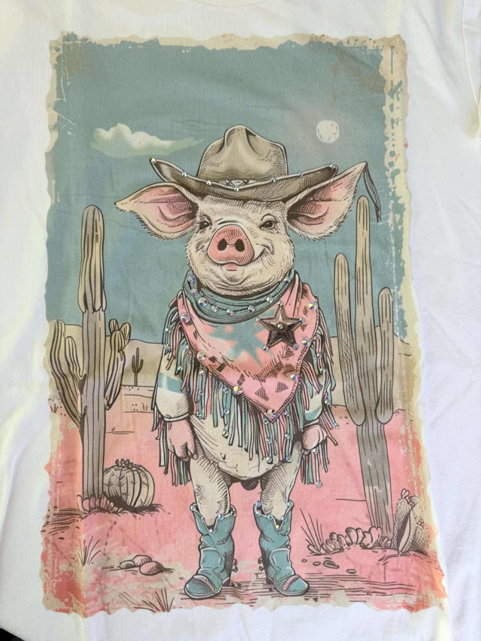 Rodeo Pig - Tshirt – Vintage Meets Boho at The Ole Mill
