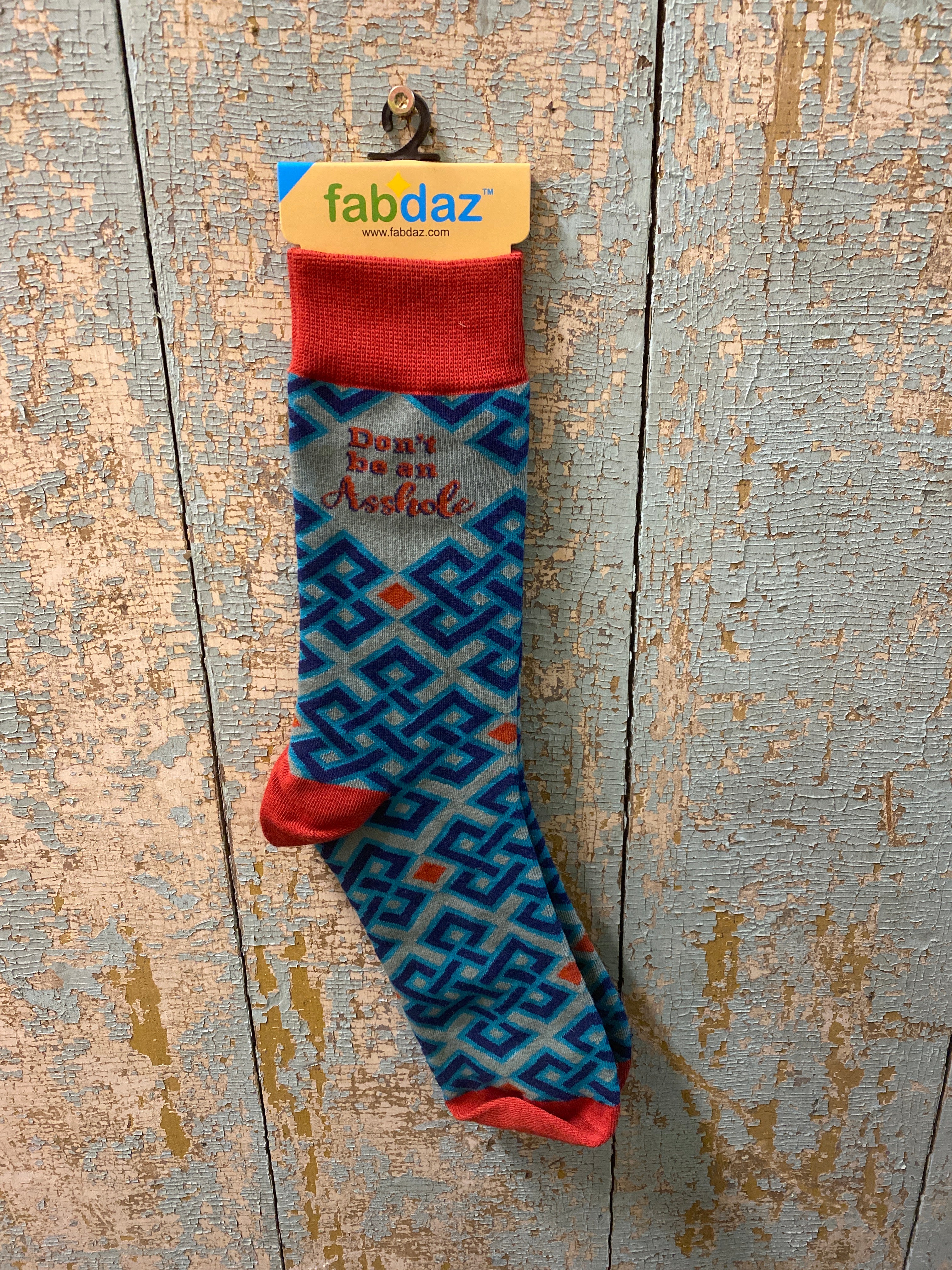 Crew sock- Don't Be a A**hole – Vintage Meets Boho at The Ole Mill