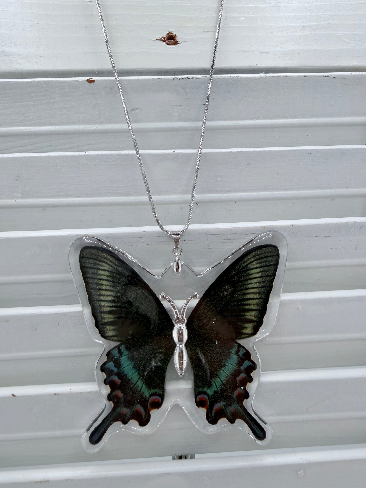Butterfly Necklace - Alpine Black Swallowtail – Vintage Meets Boho at ...